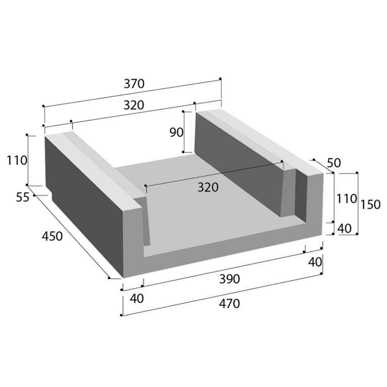 Caniveau descente d'eau - Fabemi